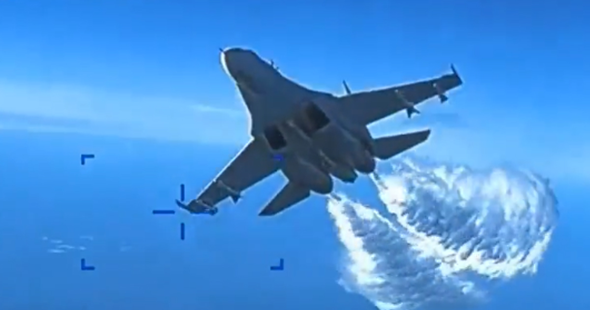 Video Shows Moment Russian Jet Clipped U.S. Reaper Drone, Crashing It - Ross duh Boss
